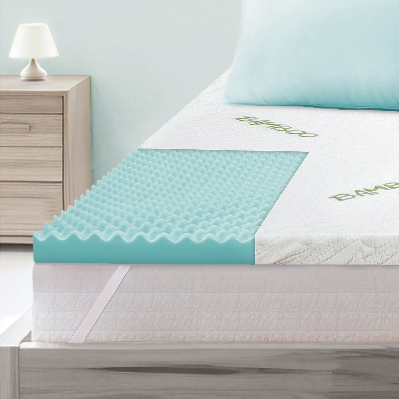 Topper in memory foam per letti singoli e matrimoniali | DolciSogni